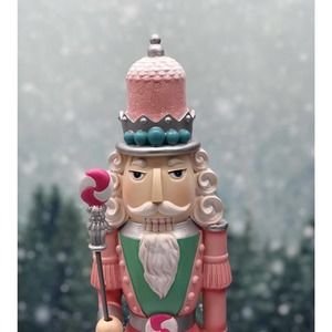 Holiday | Peppermint Square Pink 18 Pastel Candy Nutcracker Swirl ...